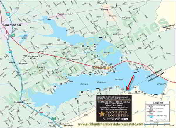 Richland Chambers Lake April Cove Subdivision